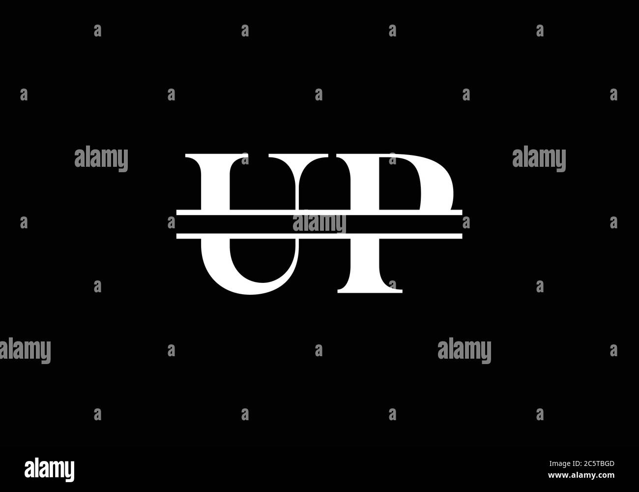 Initial Monogram Letter U P Logo Design Vector Template. UP Letter Logo ...