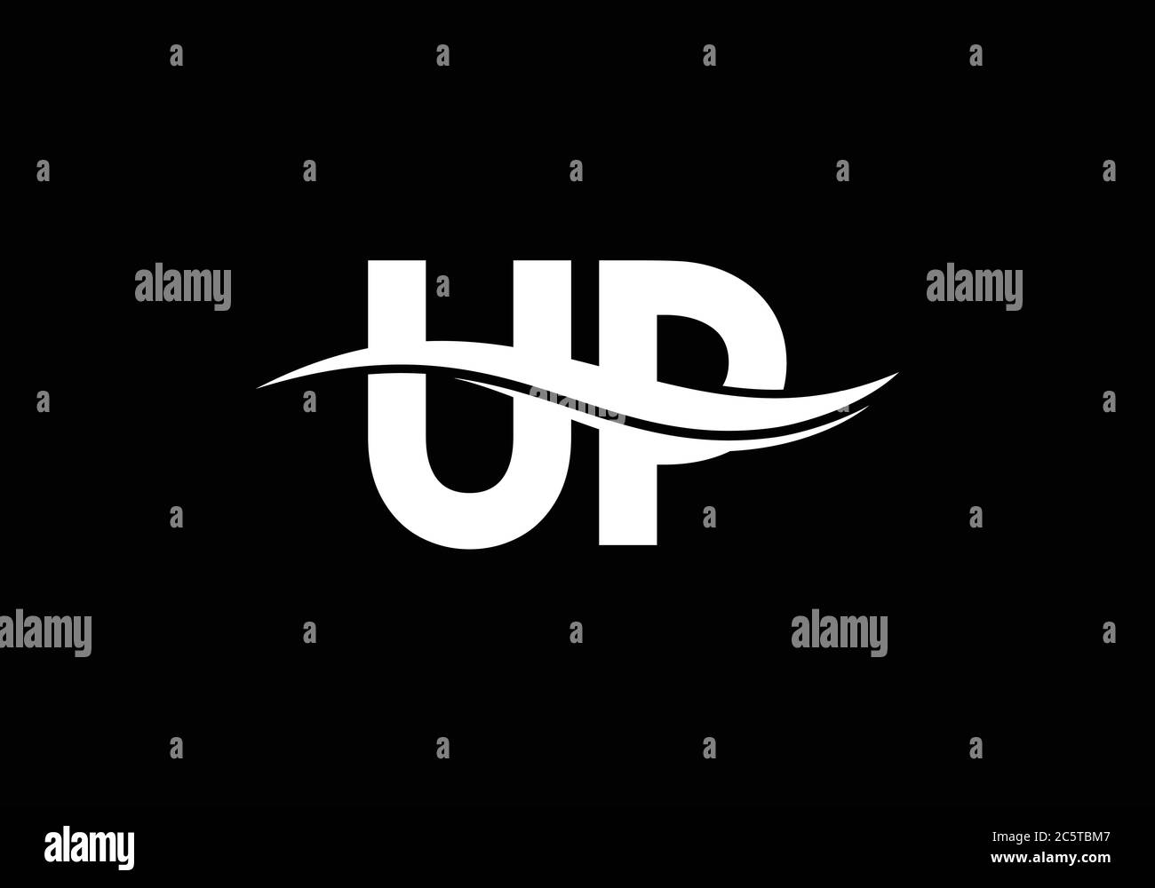 Initial Monogram Letter U P Logo Design Vector Template. UP Letter Logo ...