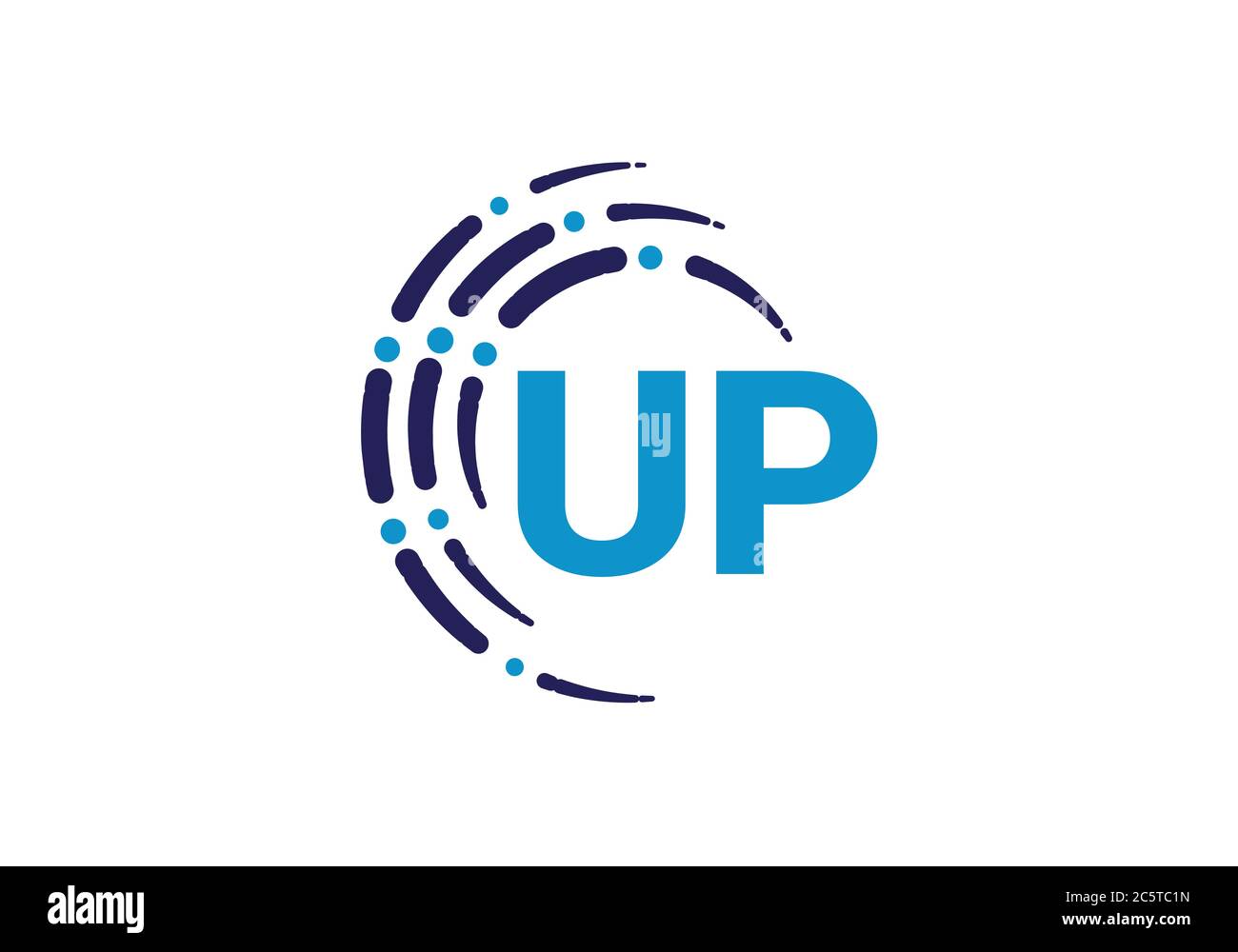Initial Monogram Letter U P Logo Design Vector Template. UP Letter Logo ...