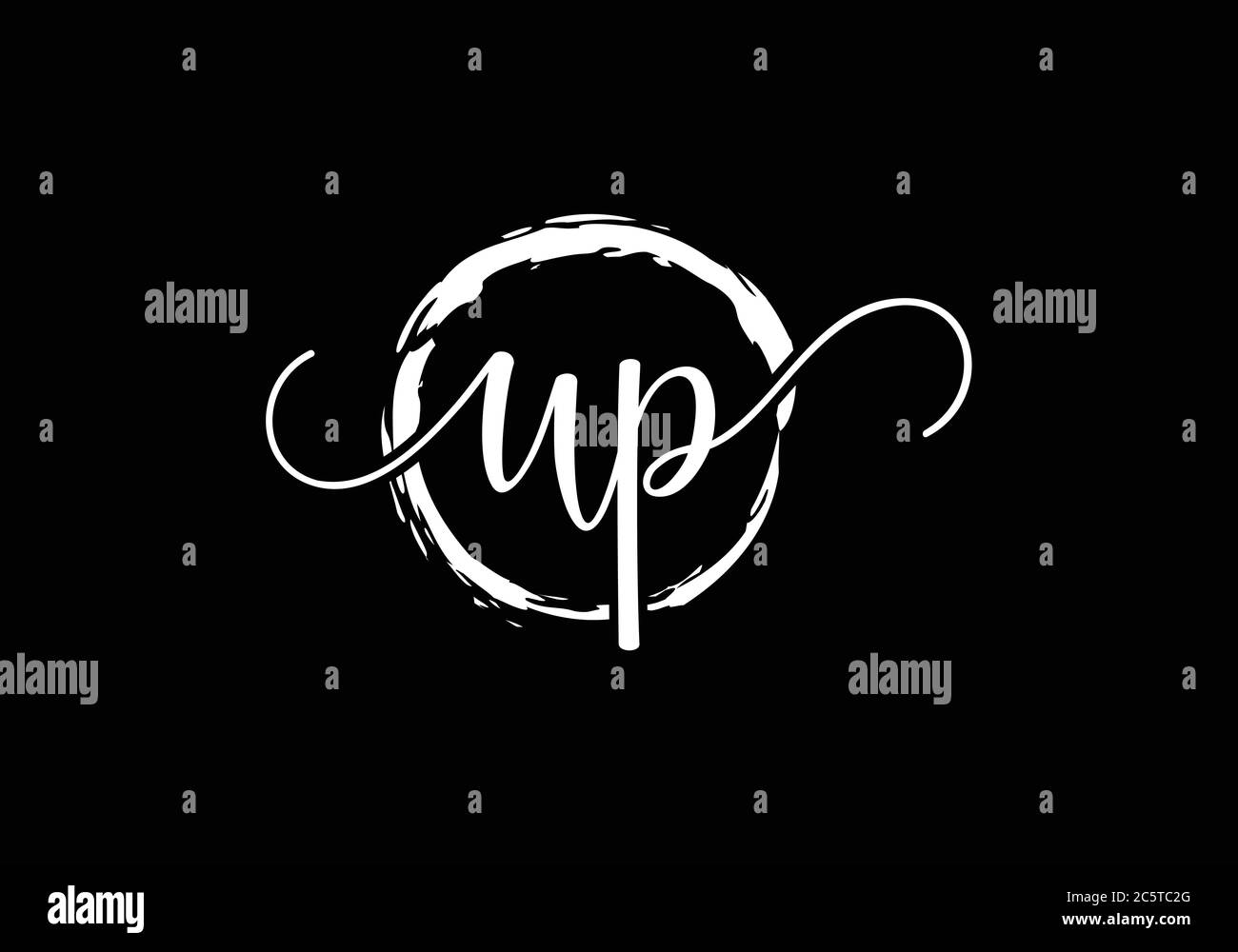 Initial Monogram Letter U P Logo Design Vector Template. UP Letter Logo ...