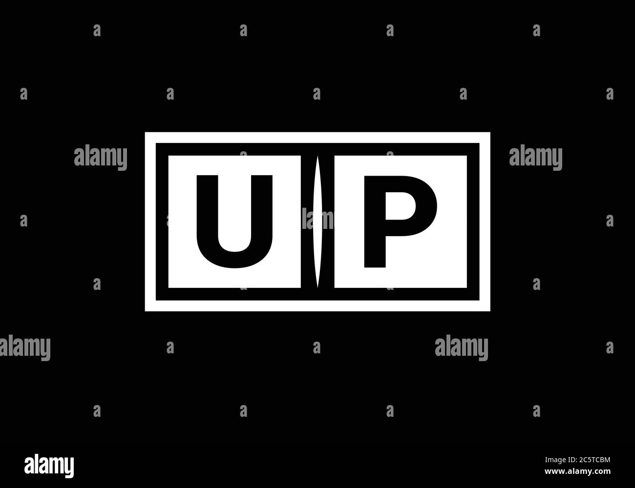 Initial Monogram Letter U P Logo Design Vector Template. UP Letter Logo ...