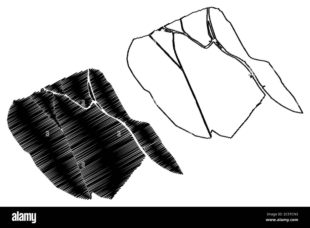 Basra City (Republic of Iraq, Basra Governorate) map vector ...