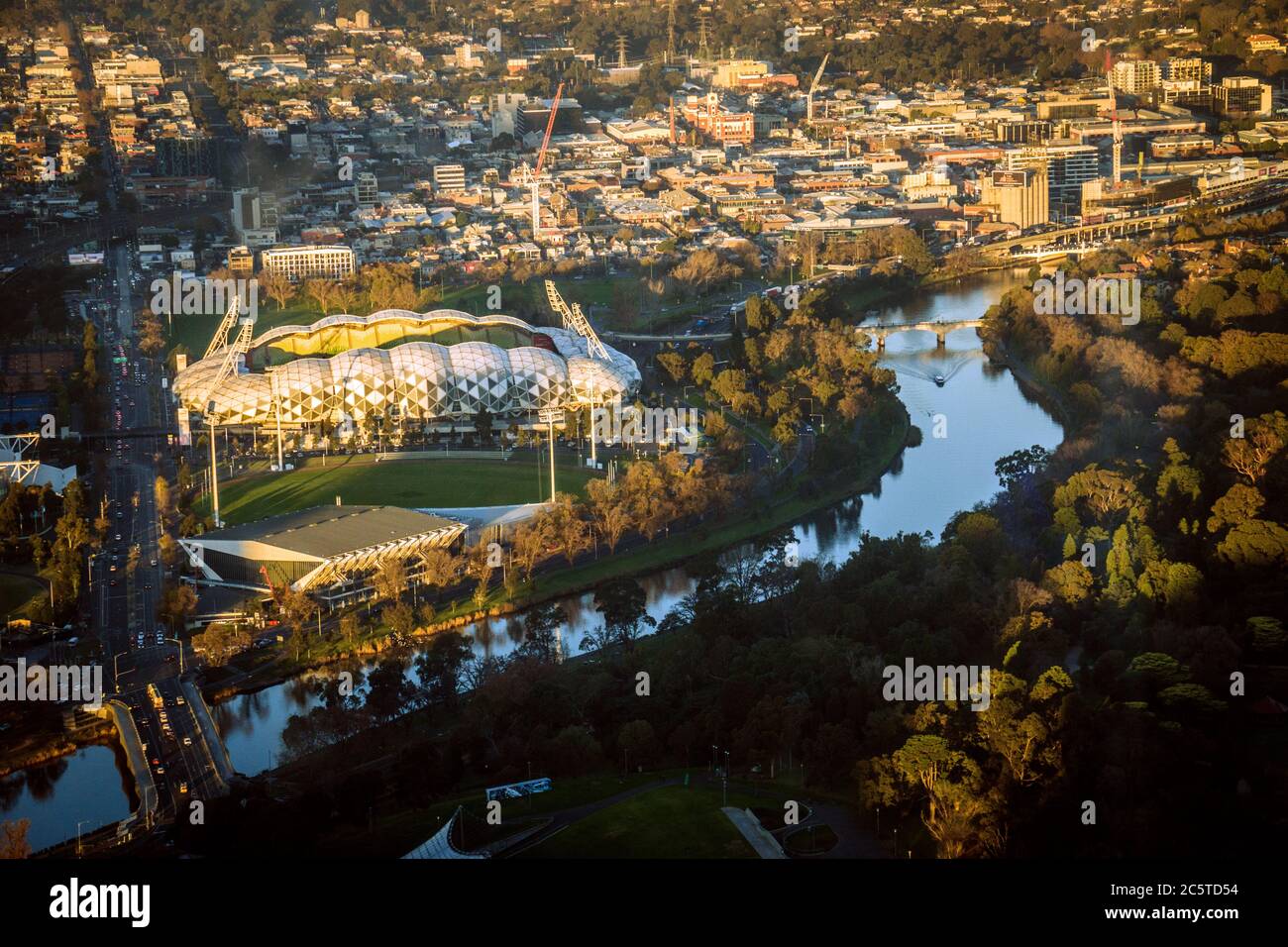 Aerial view of the Melbourne Metropolitan Area Stock Photo - Alamy