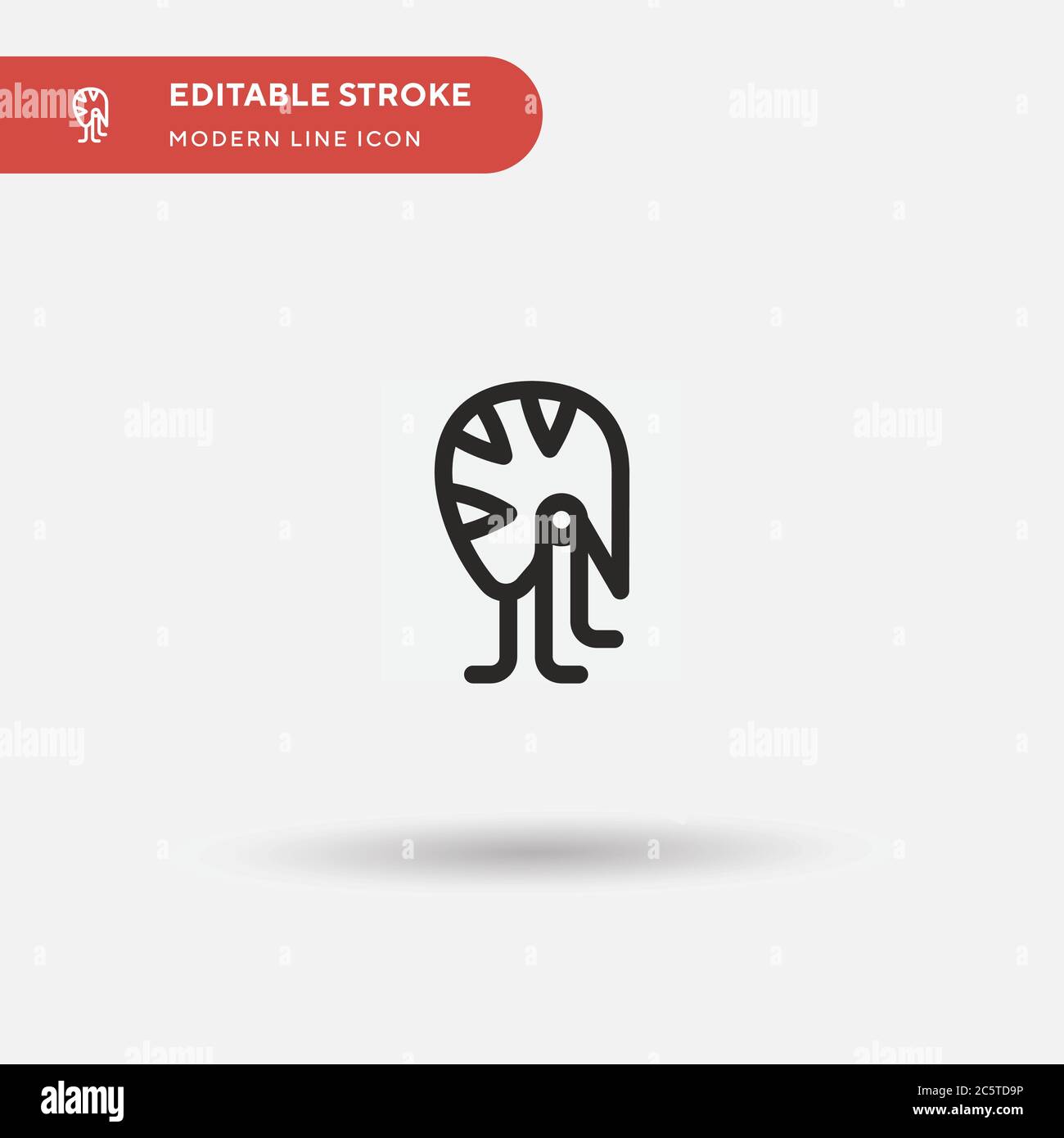 Nautilus Simple vector icon. Illustration symbol design template for ...