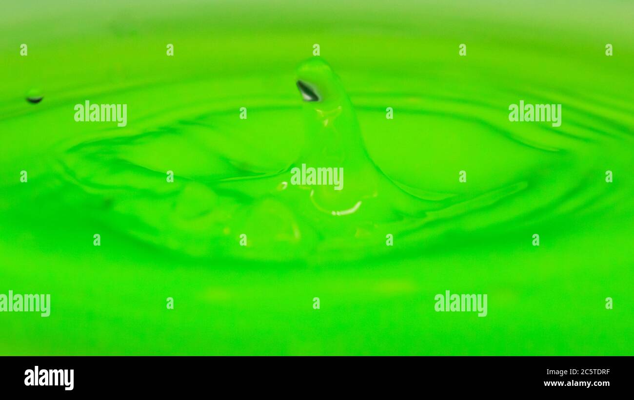 Green drop water forms hi-res stock photography and images - Alamy