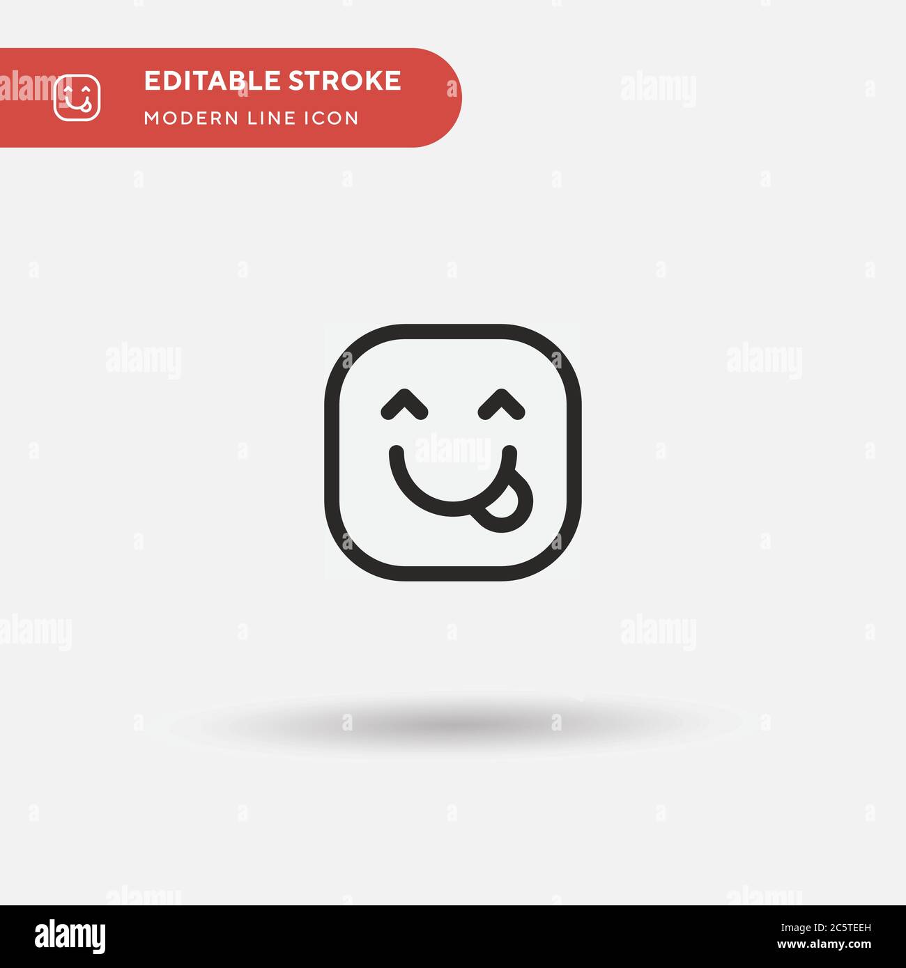 Tongue Simple vector icon. Illustration symbol design template for web ...