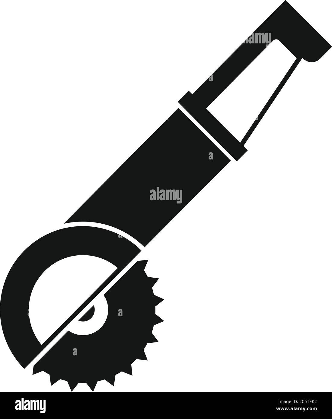 Angle grinder icon. Simple illustration of angle grinder vector icon ...