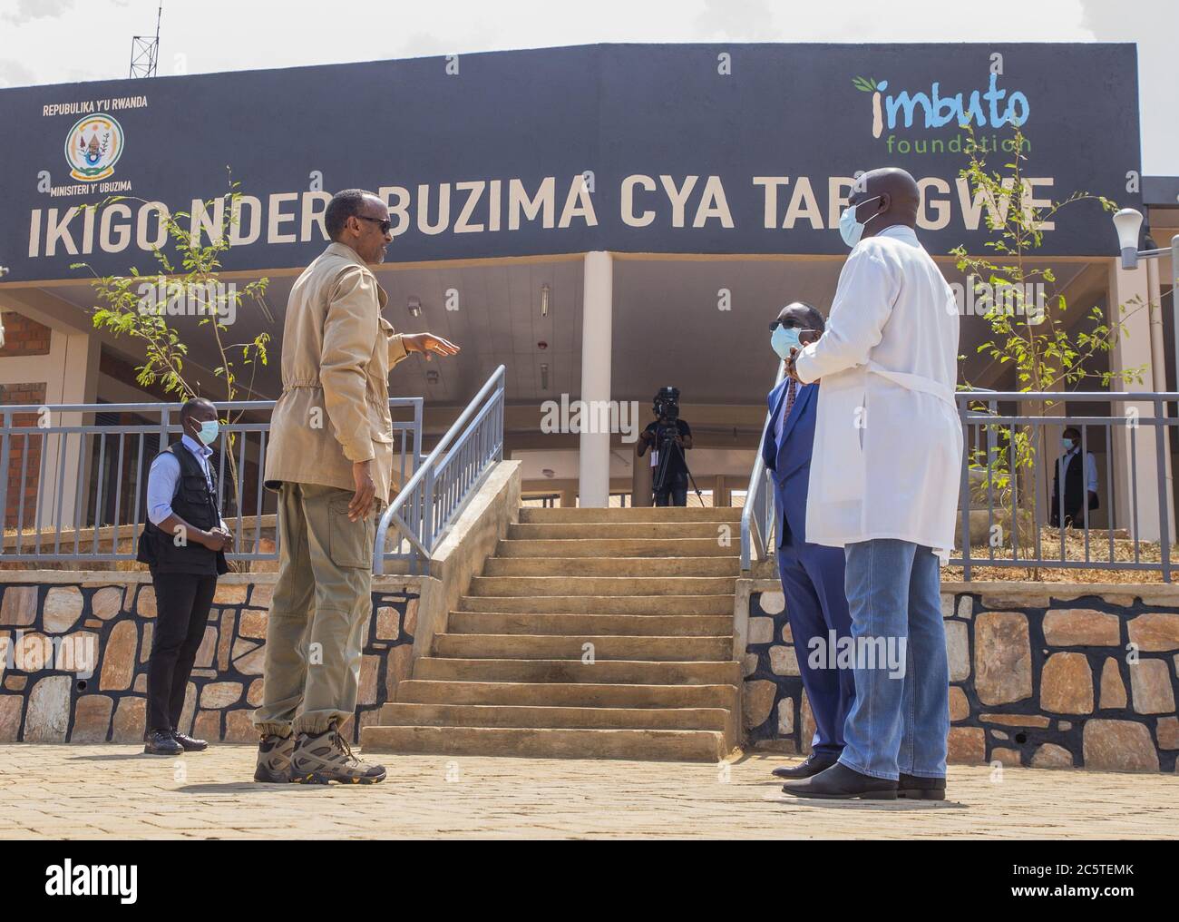 Nyagatare, Rwanda. 4th July, 2020. Rwandan President Paul Kagame is ...