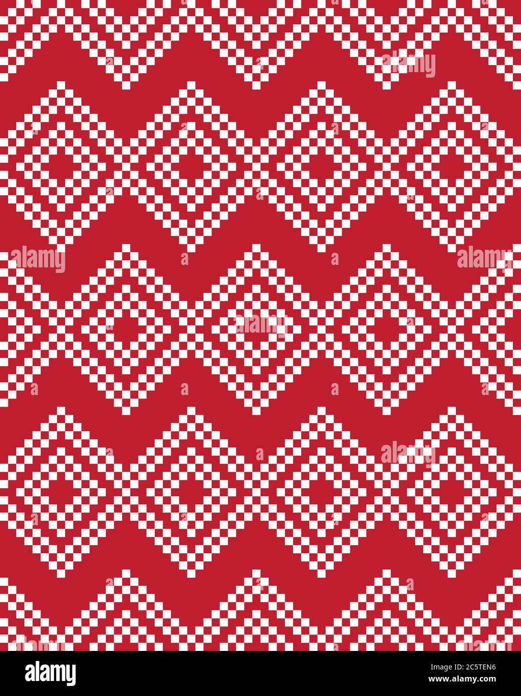 Christmas fair isle pattern background for fashion textiles, knitwear ...