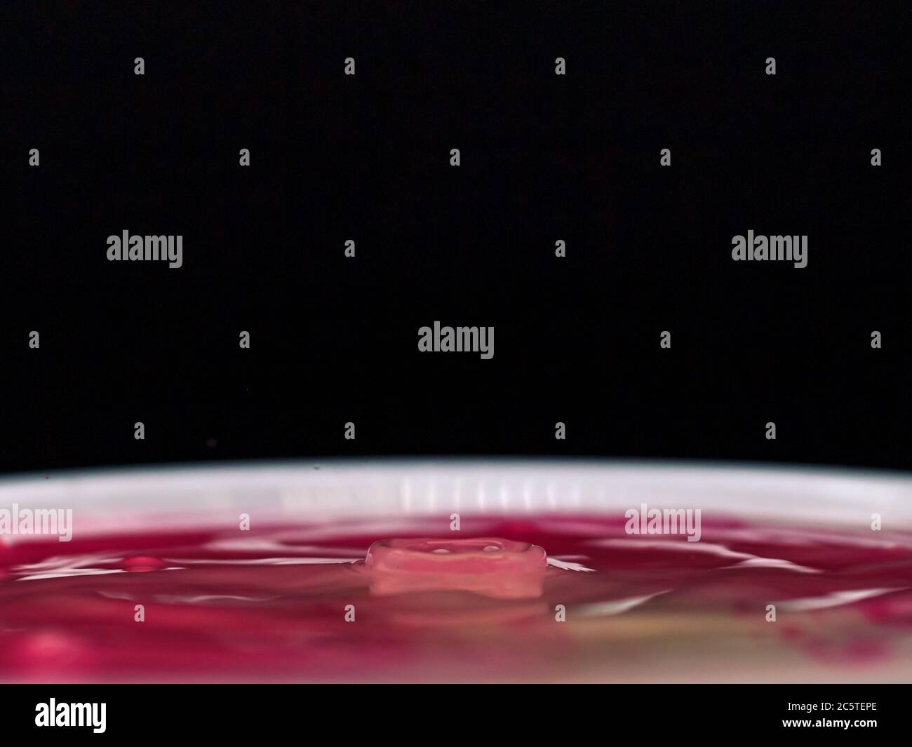 Pink color drop and splash in water, falling emotion freeze Stock Photo ...