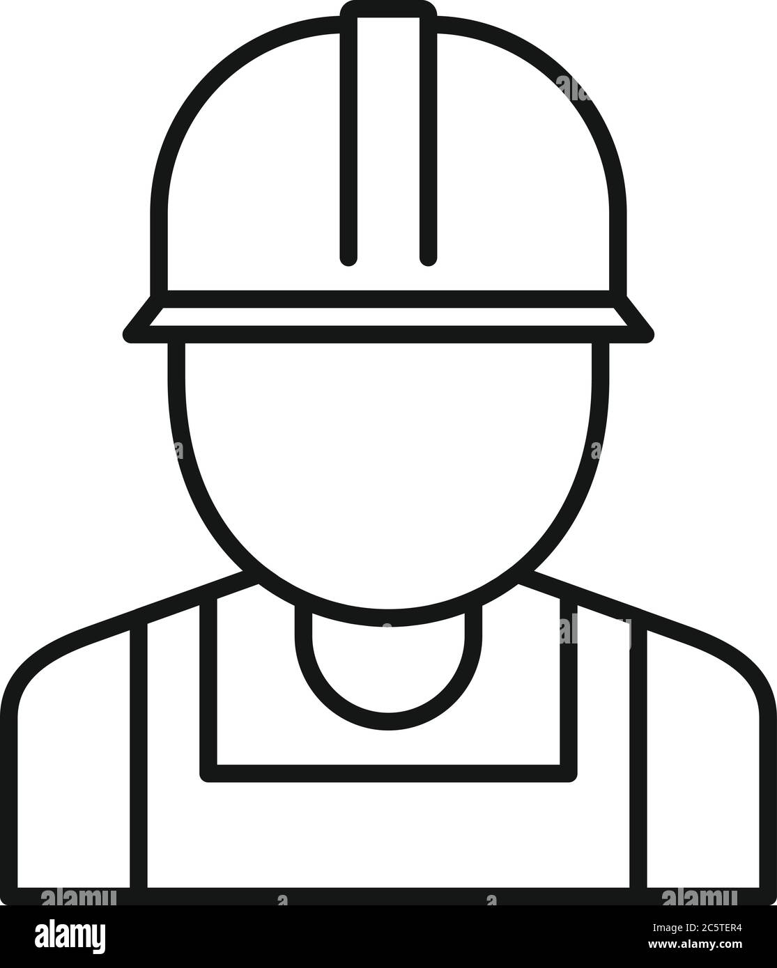Reconstruction worker icon. Outline reconstruction worker vector icon ...