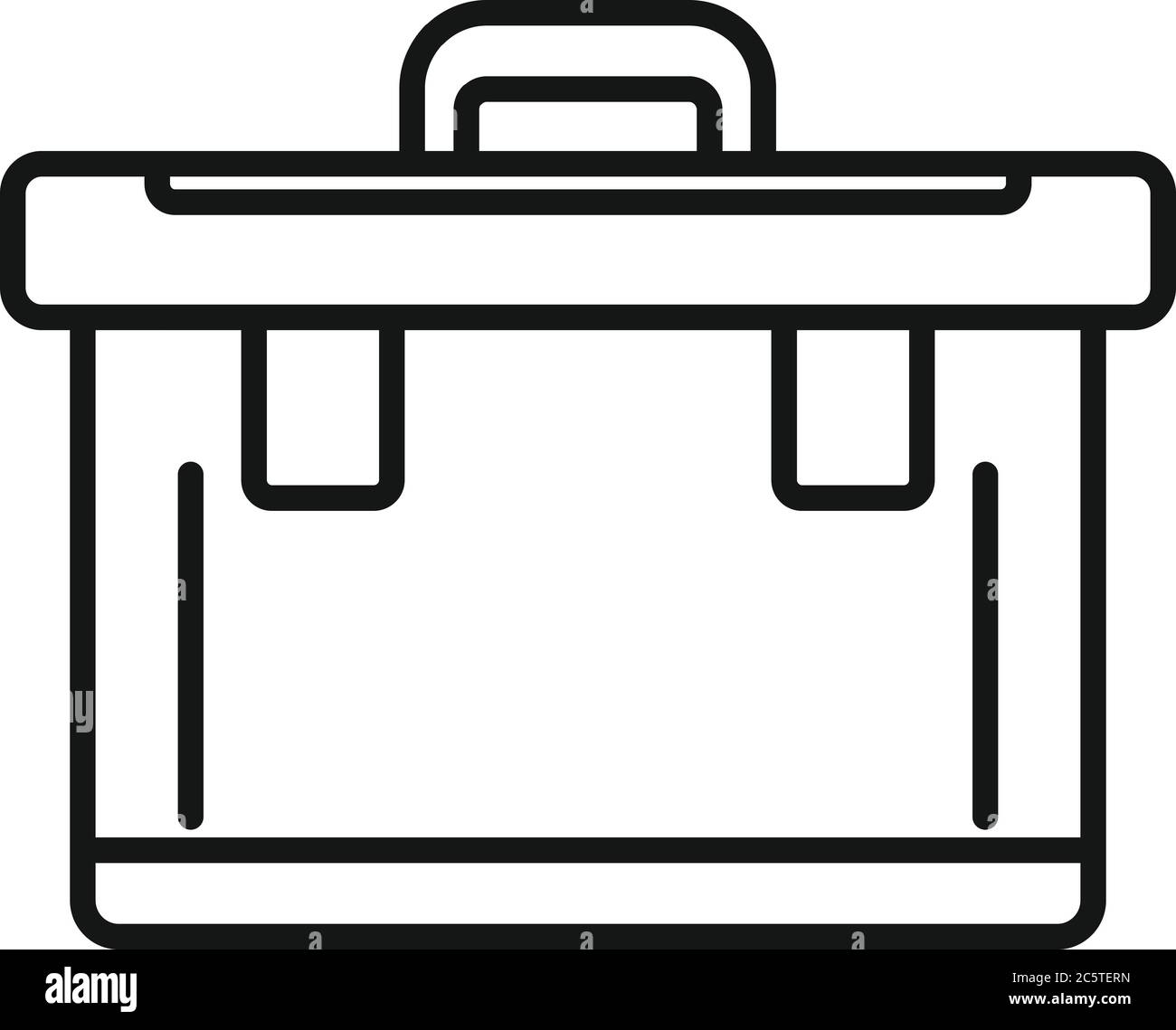 Plastic tool box icon. Outline plastic tool box vector icon for web ...