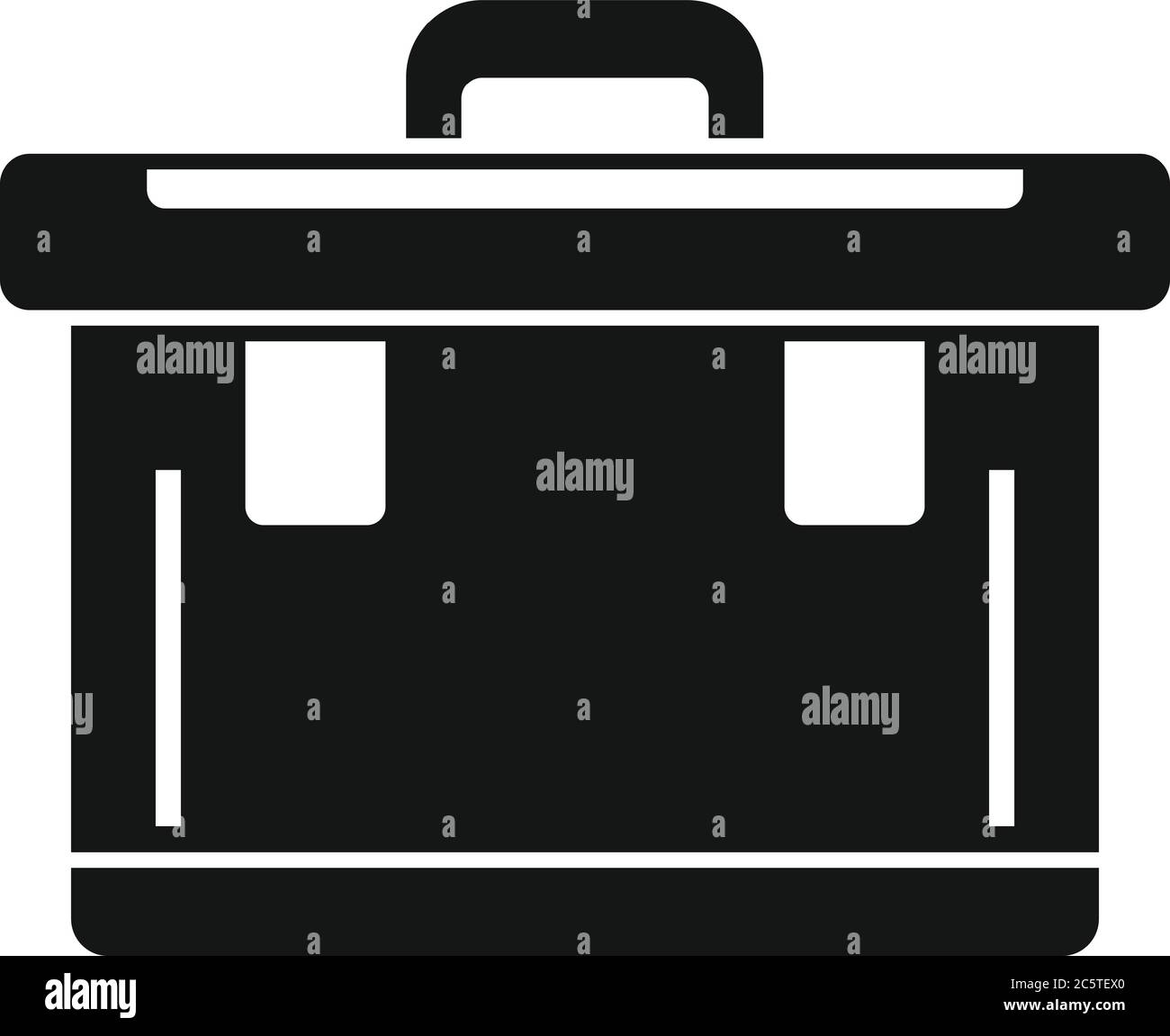 Plastic tool box icon. Simple illustration of plastic tool box vector ...