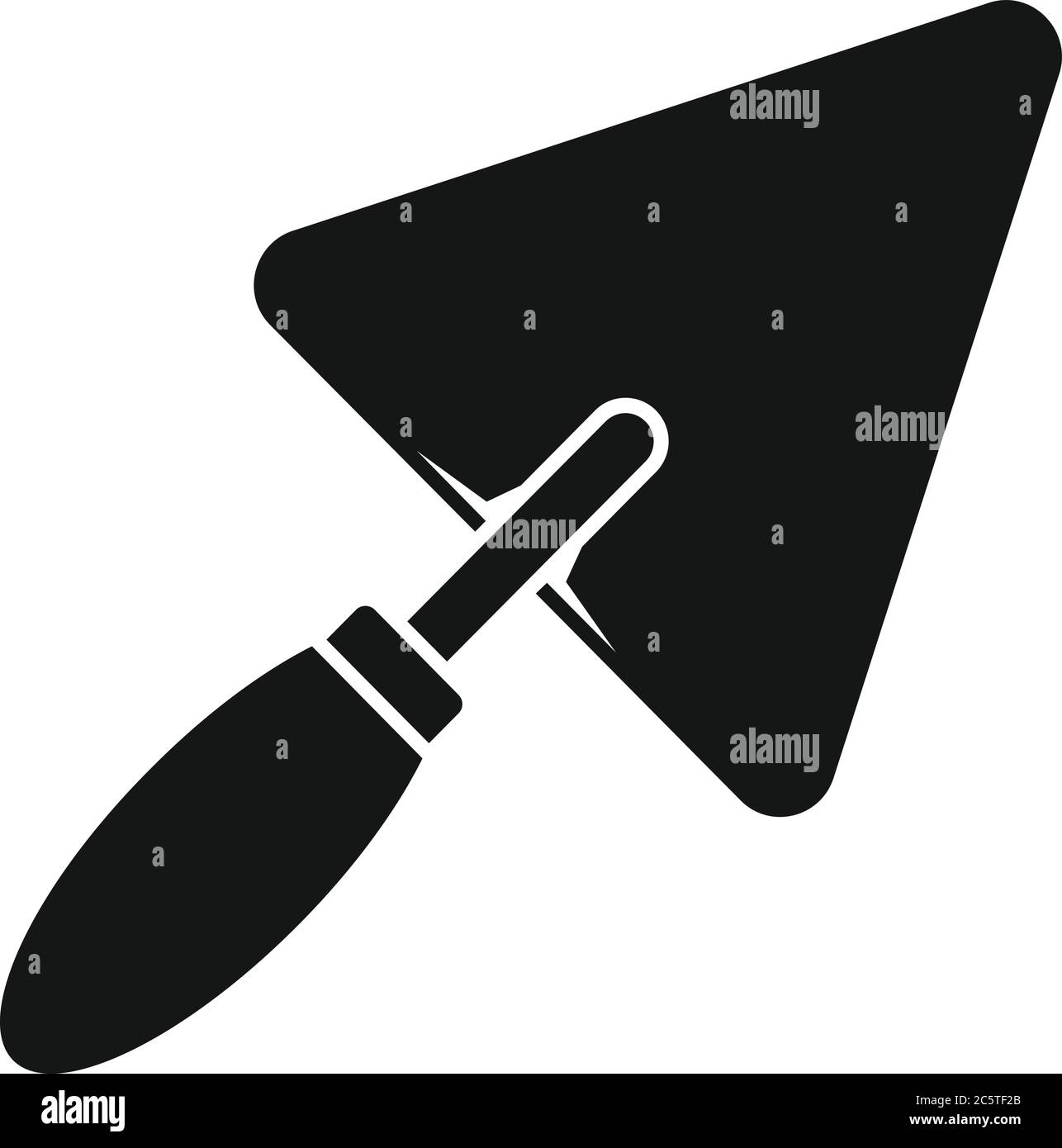 Trowel icon. Simple illustration of trowel vector icon for web design ...