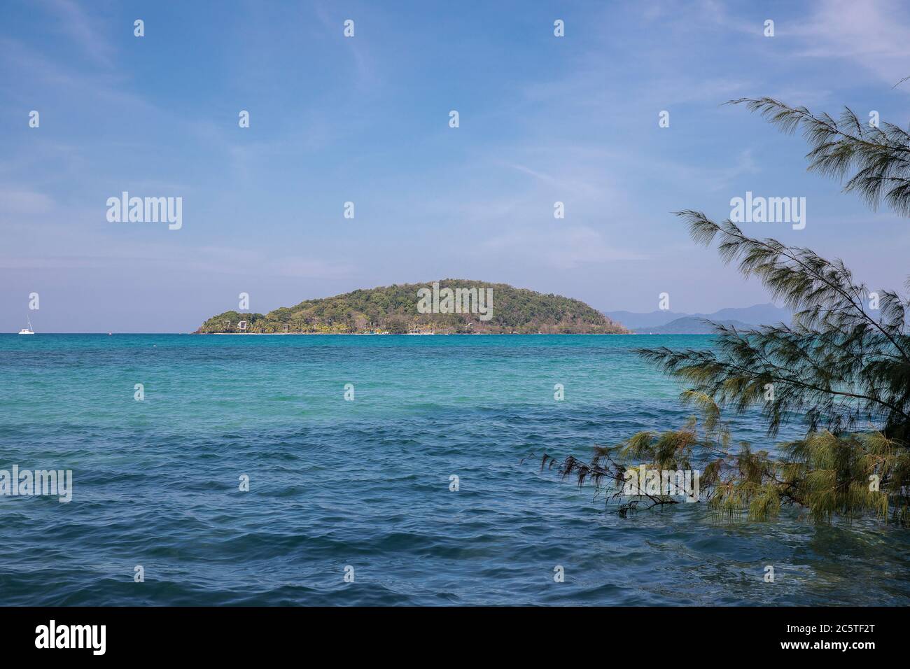 Beautiful tropical beach, Located Koh Mak Island , Thailand Stock Photo ...