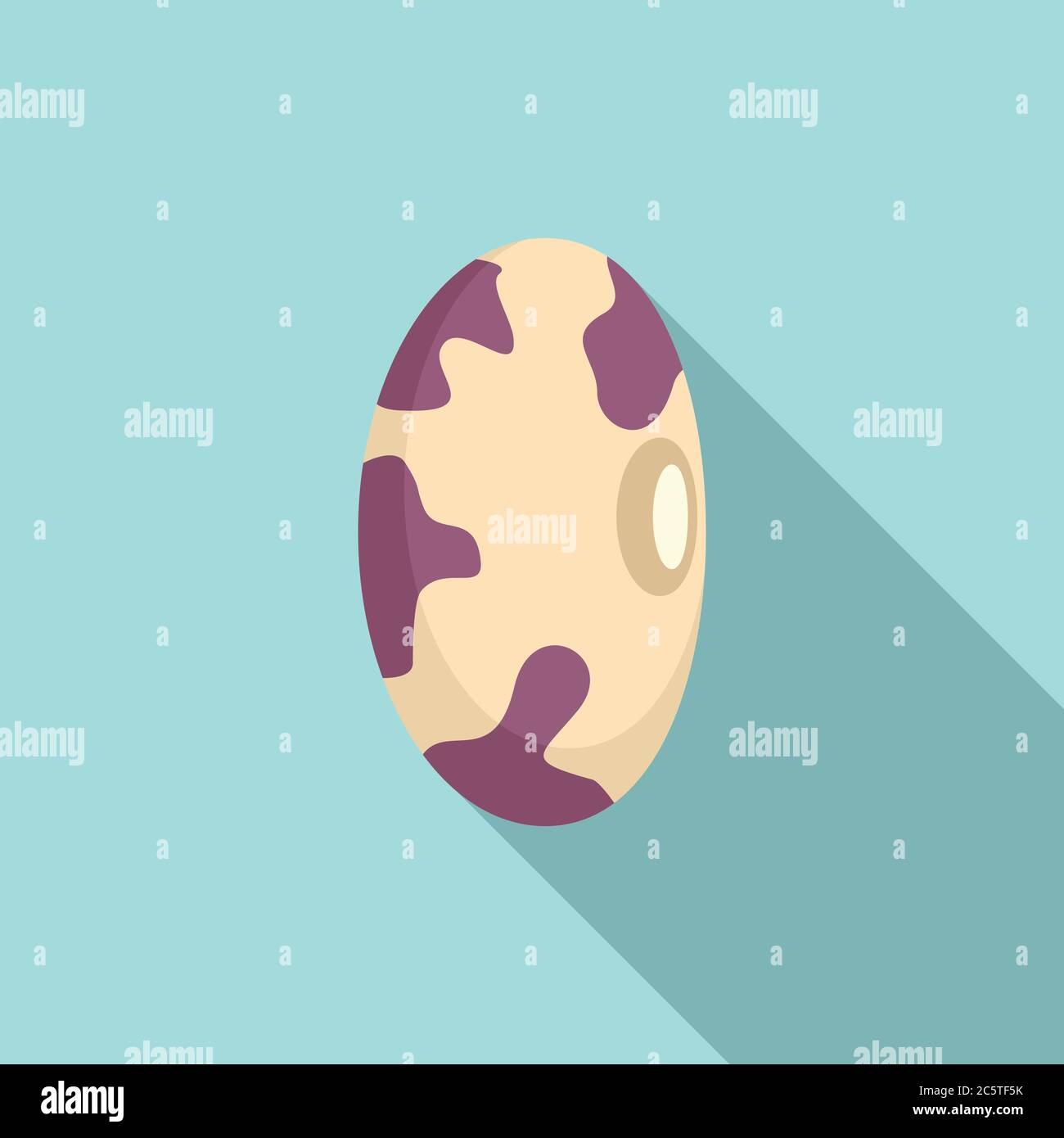 Kidney bean icon. Flat illustration of kidney bean vector icon for web ...