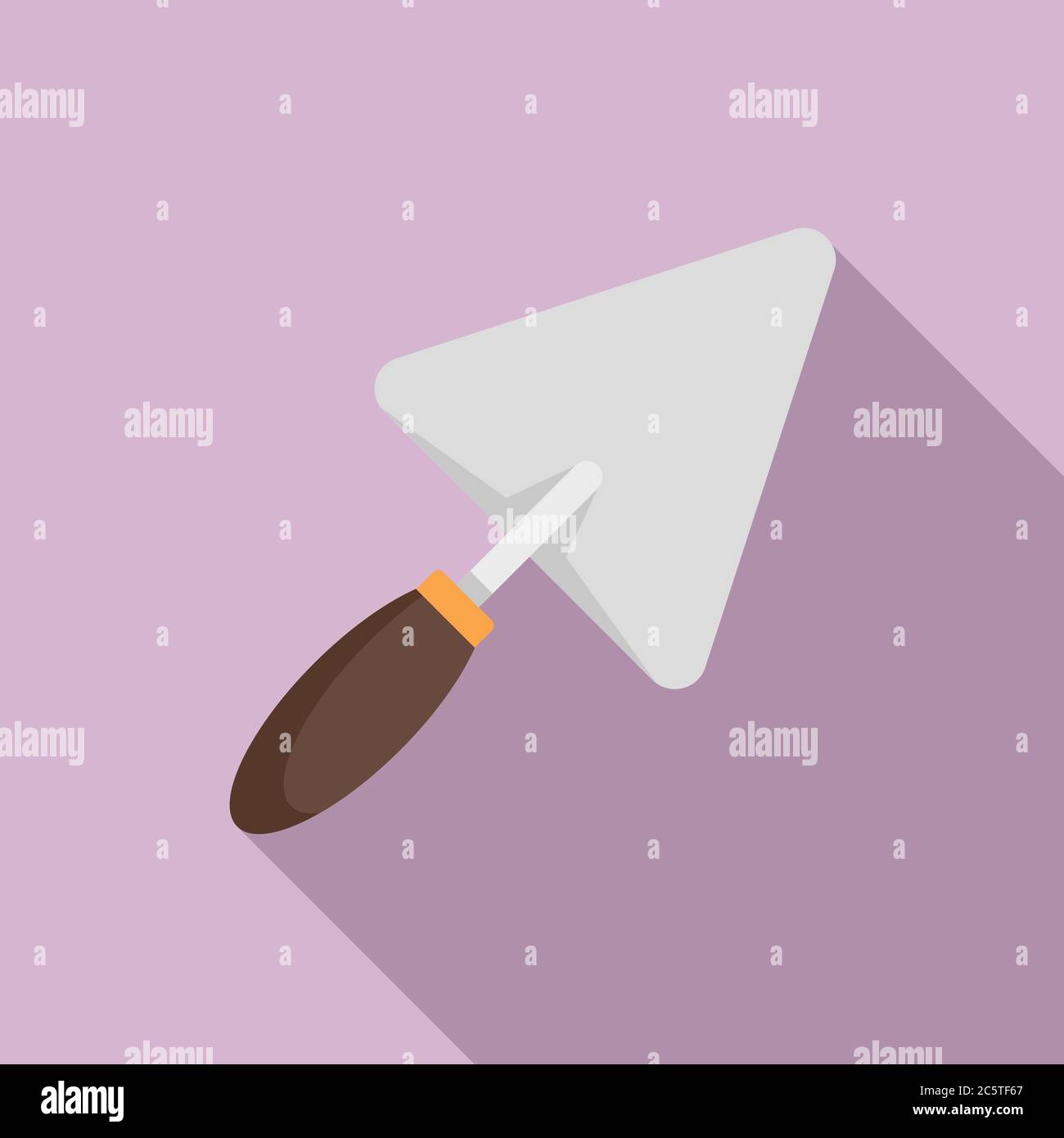 Trowel icon. Flat illustration of trowel vector icon for web design ...