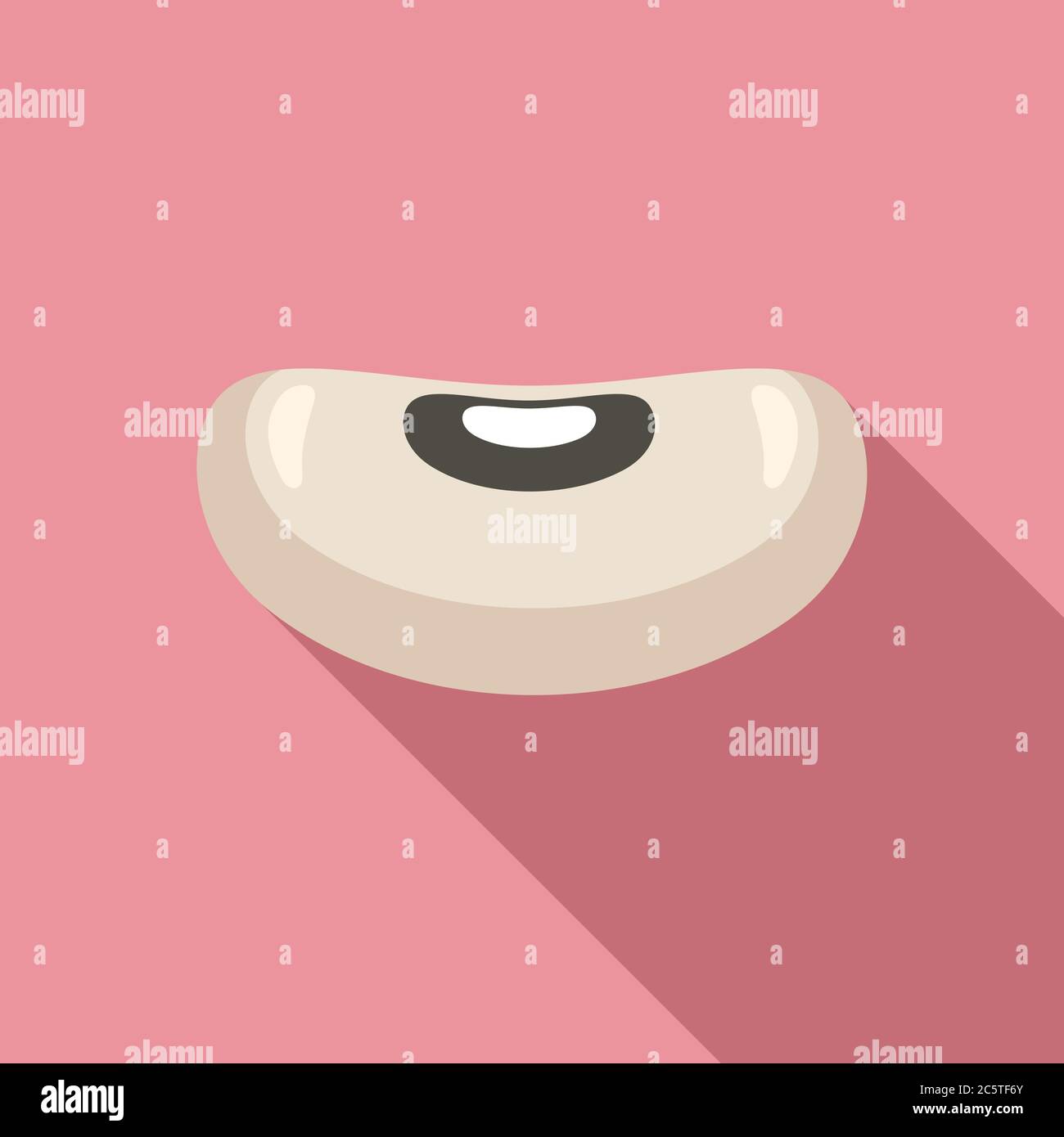 Protein kidney bean icon. Flat illustration of protein kidney bean ...