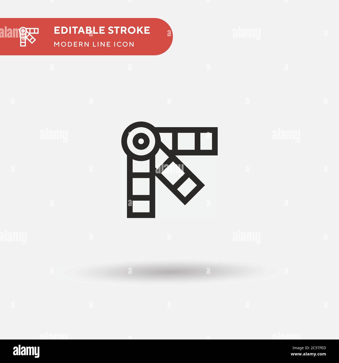 Color Palette Simple vector icon. Illustration symbol design template ...