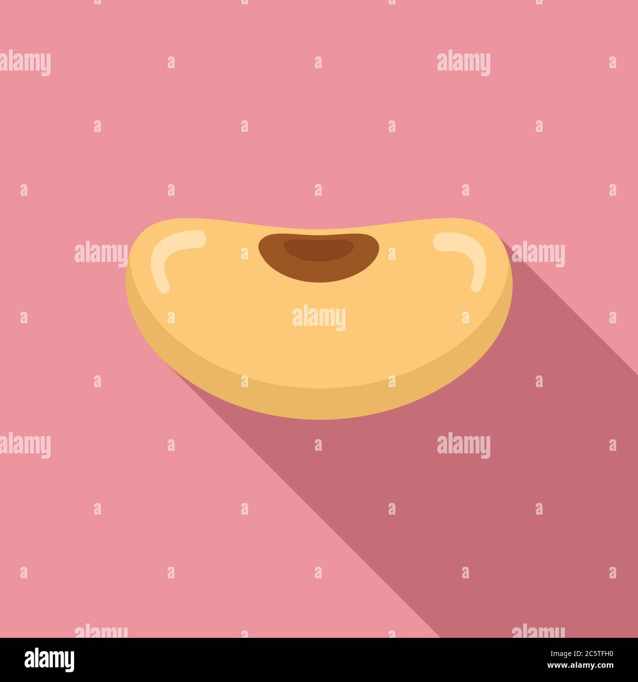 Seed kidney bean icon. Flat illustration of seed kidney bean vector ...