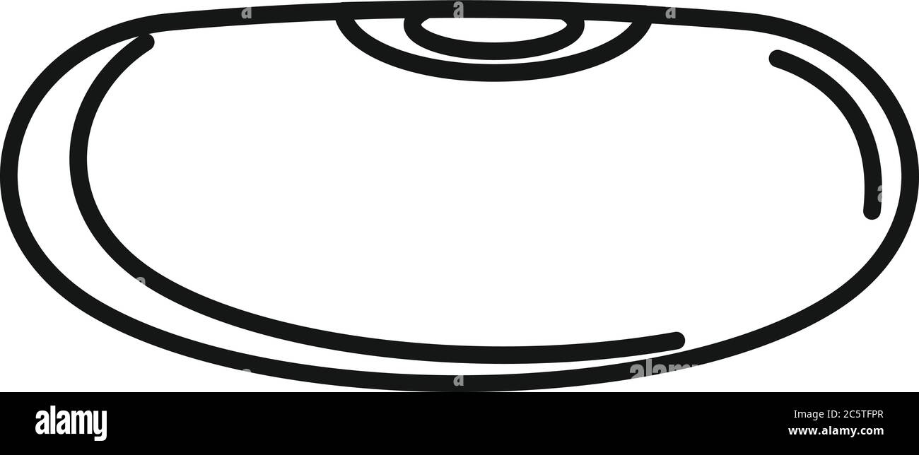 Cuisine kidney bean icon. Outline cuisine kidney bean vector icon for ...