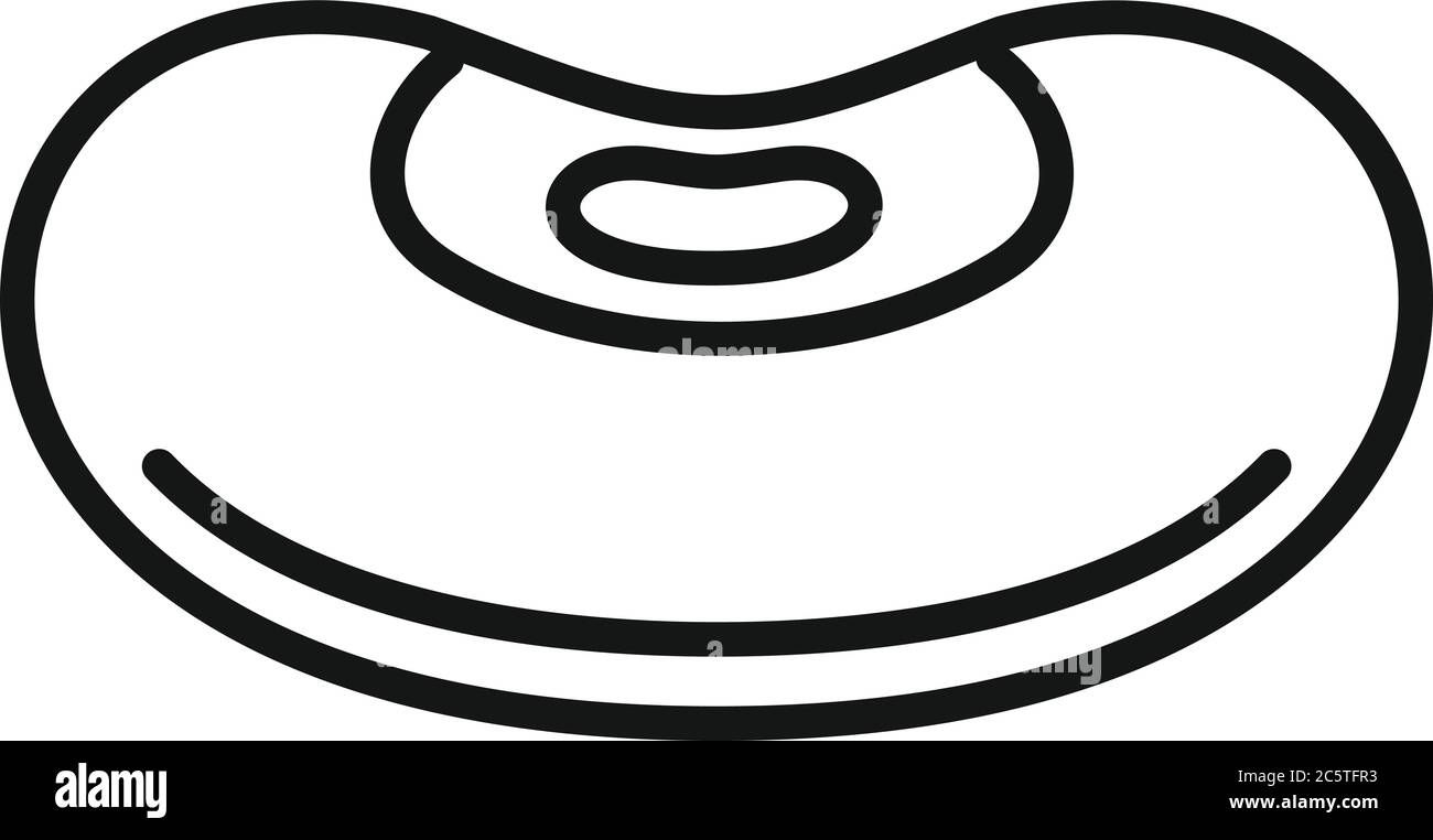 Pinto kidney bean icon. Outline pinto kidney bean vector icon for web ...
