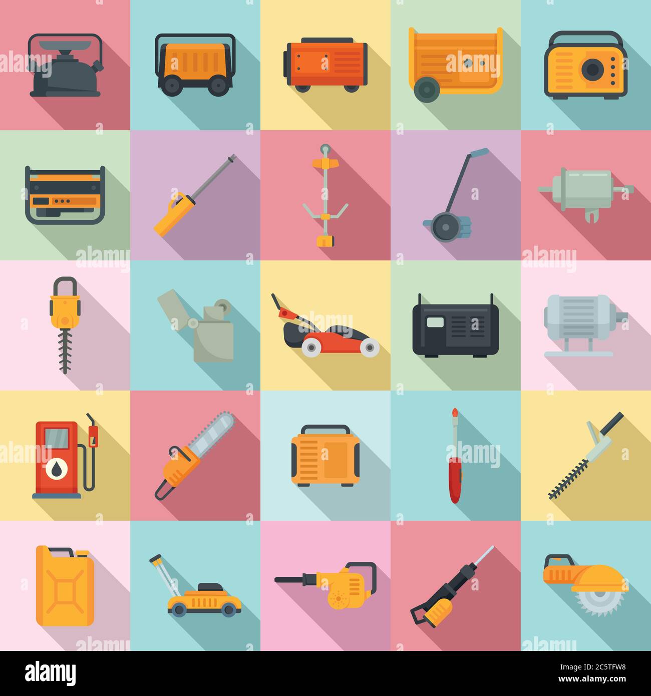 Gasoline generator Stock Vector Images - Alamy