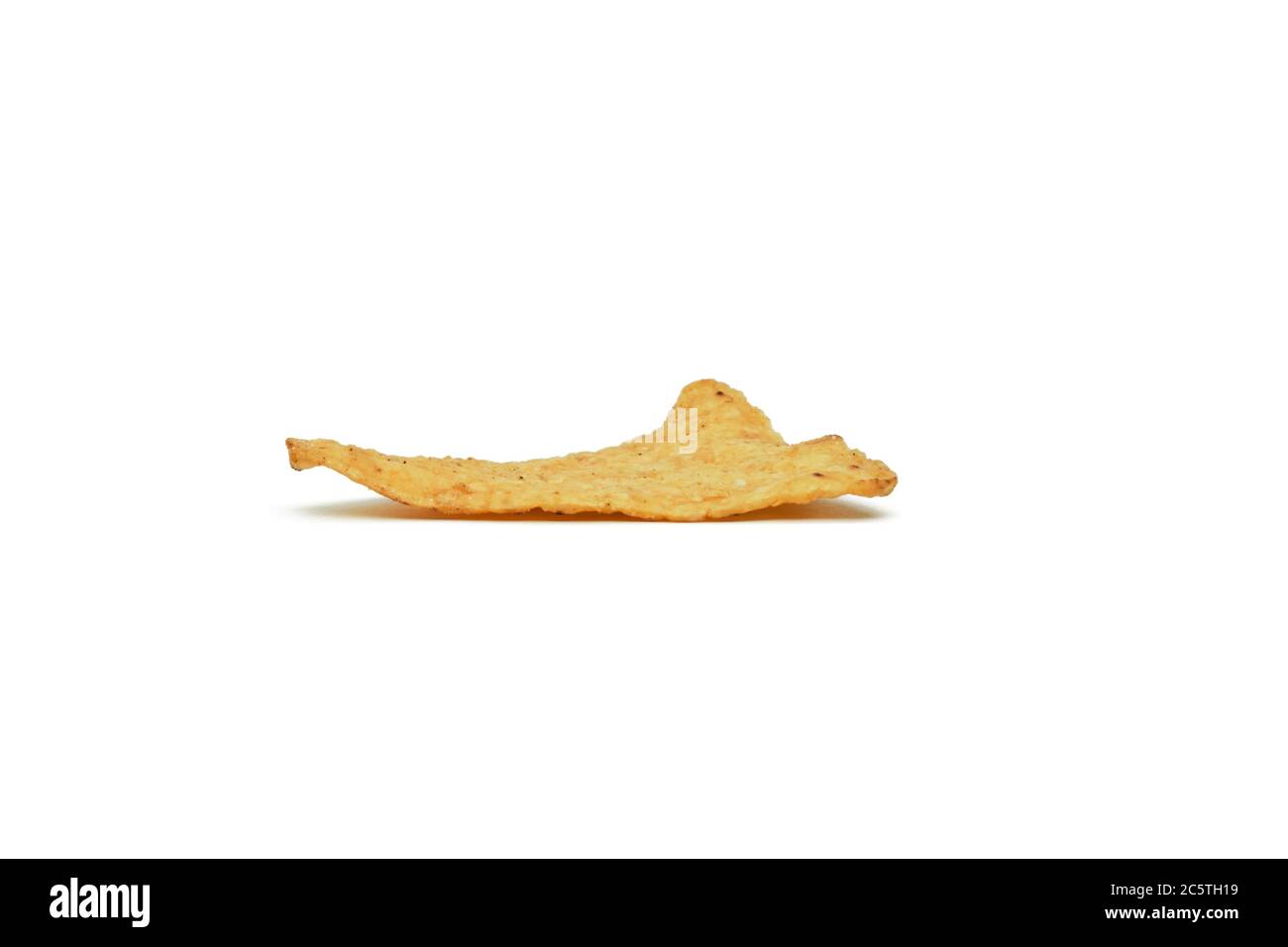 Corn chips on a white background. Quick snack Stock Photo - Alamy