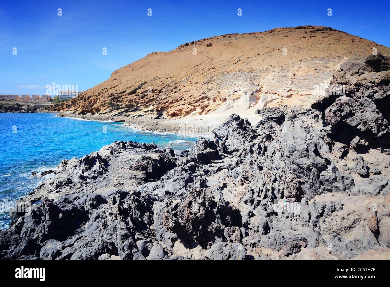 Tenerife landscape - Costa Del Silencio coastline. Punta Amarilla ...