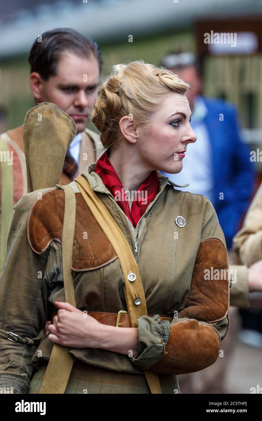 Reenactors at a WW2 weekend at Loughborough Stock Photo - Alamy