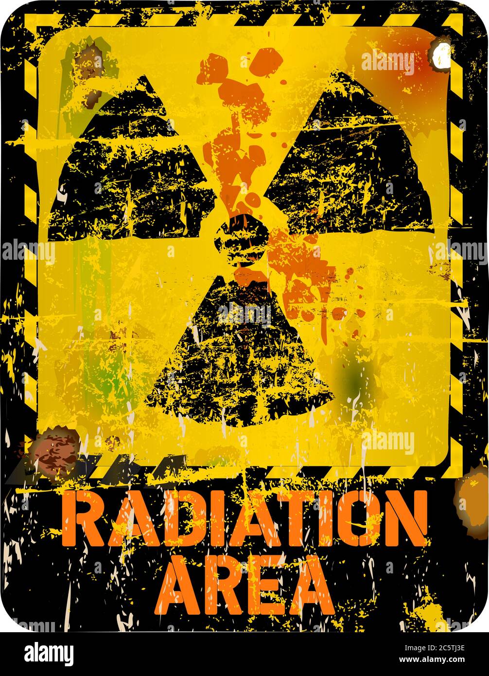 Radiation warning, vector illustration Stock Vector Image & Art - Alamy
