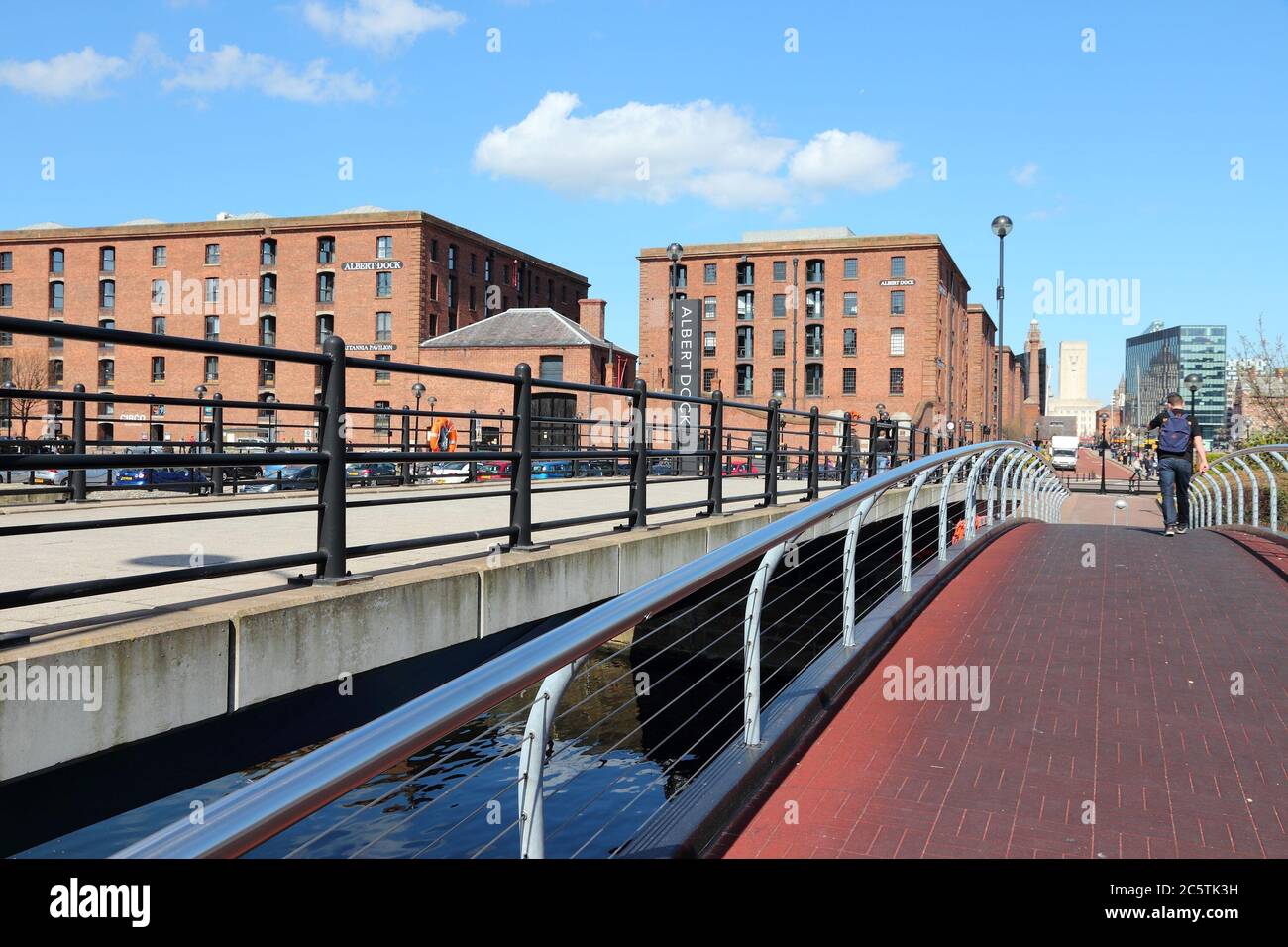 LIVERPOOL, UK - APRIL 20, 2013: People visit the docks in Liverpool, UK ...