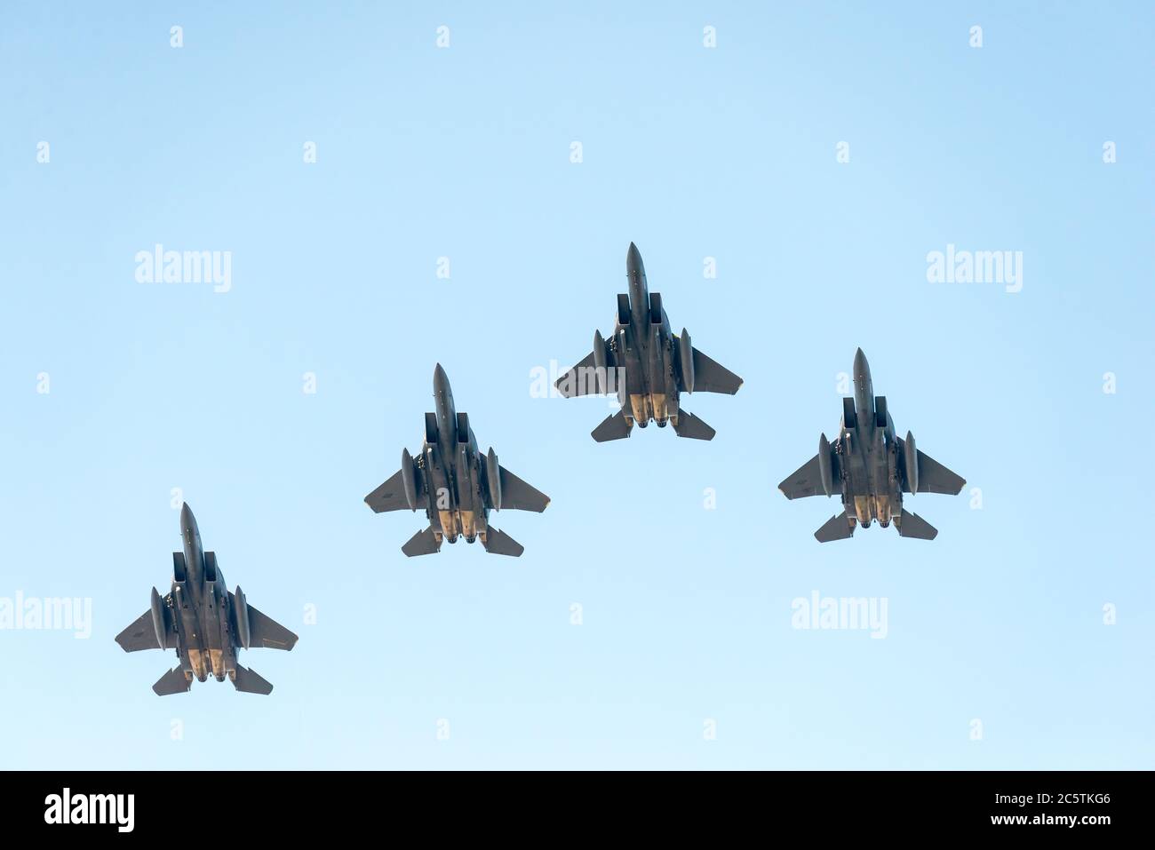 Boston, Massachusetts. 4th July, 2020. F-15 Eagles at the Salute to ...