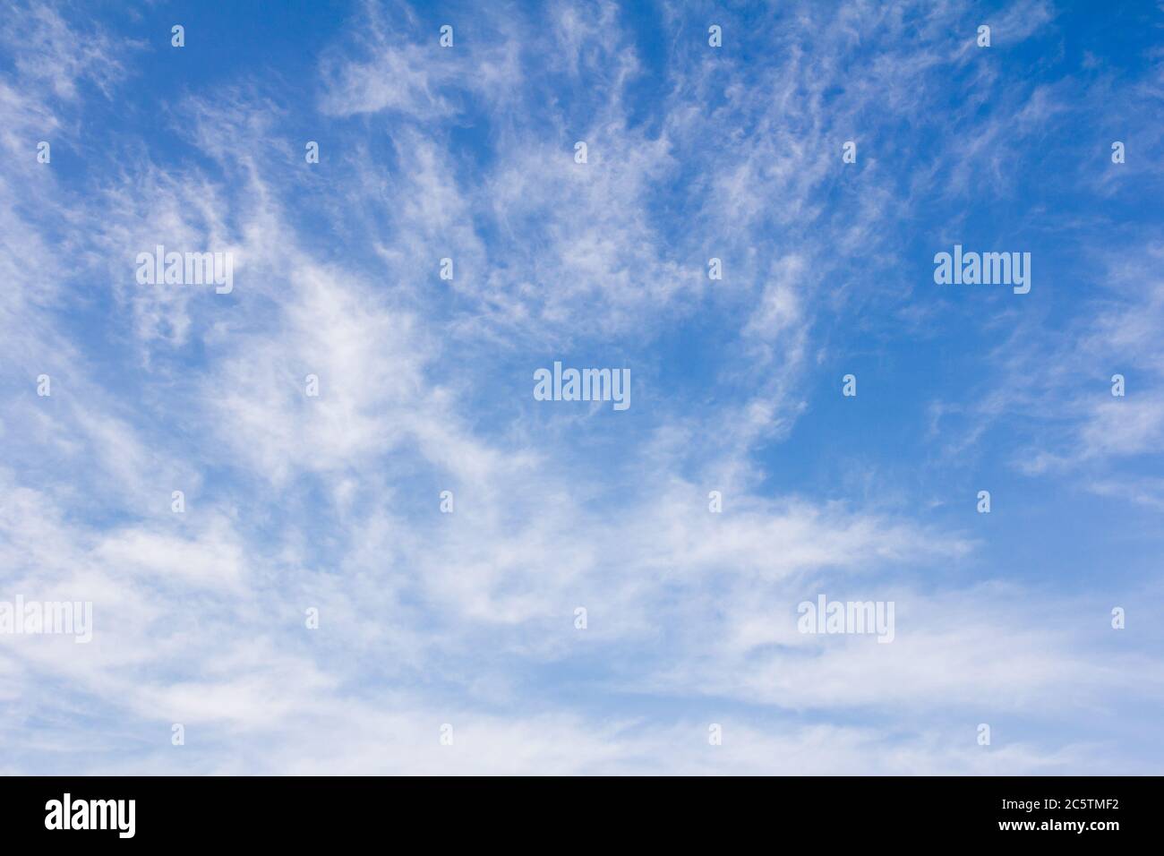 Clear blue color sky with white cloud background Stock Photo - Alamy