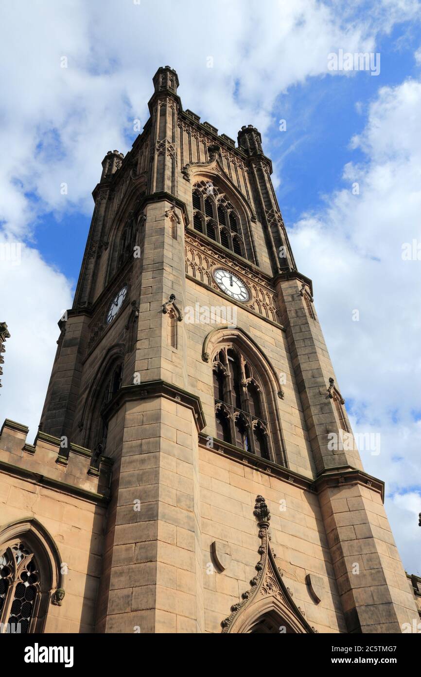 St.Luke's Church in Liverpool UK. The landmark is also known as bombed ...