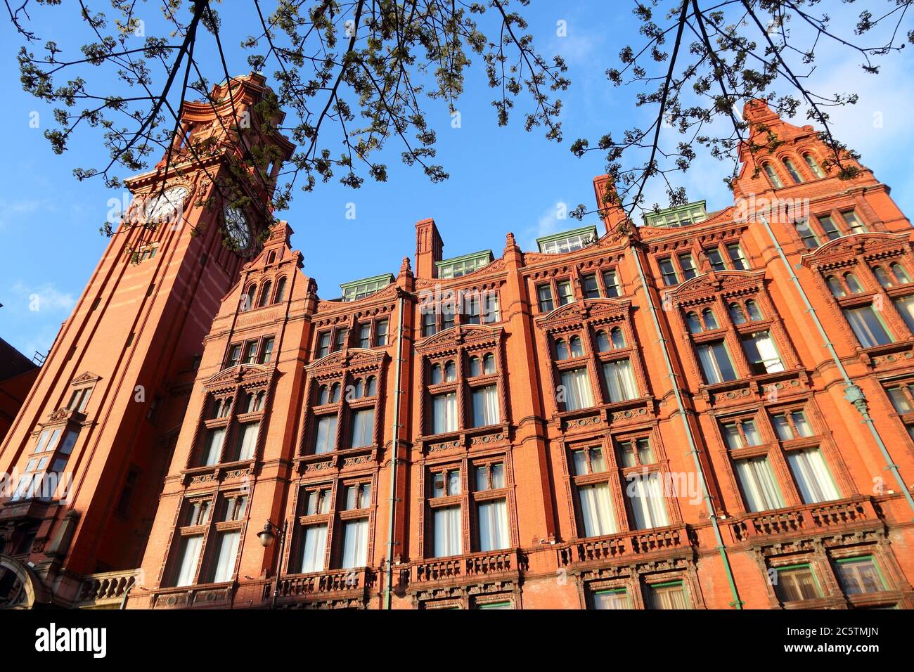 Manchester UK city landmarks. Refuge Building. Grade II listed monument ...