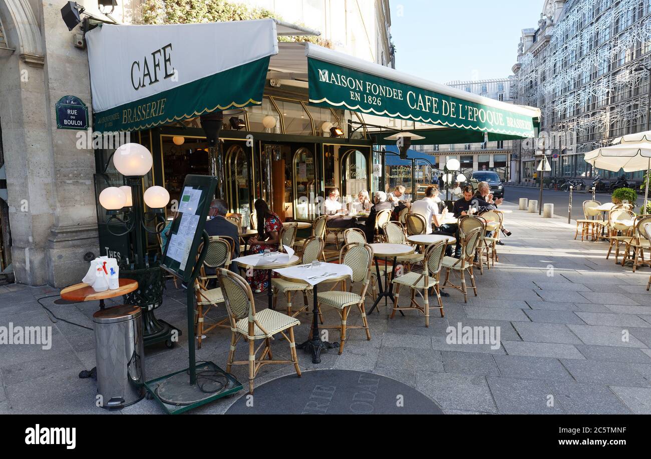 The vintage cafe de Belle epoque, Paris, France Stock Photo - Alamy