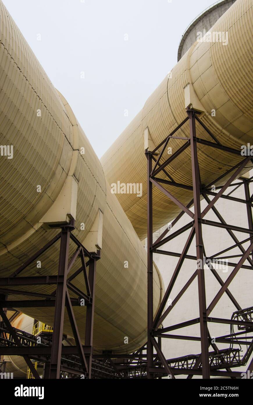 Pipes in a factory Stock Photo - Alamy