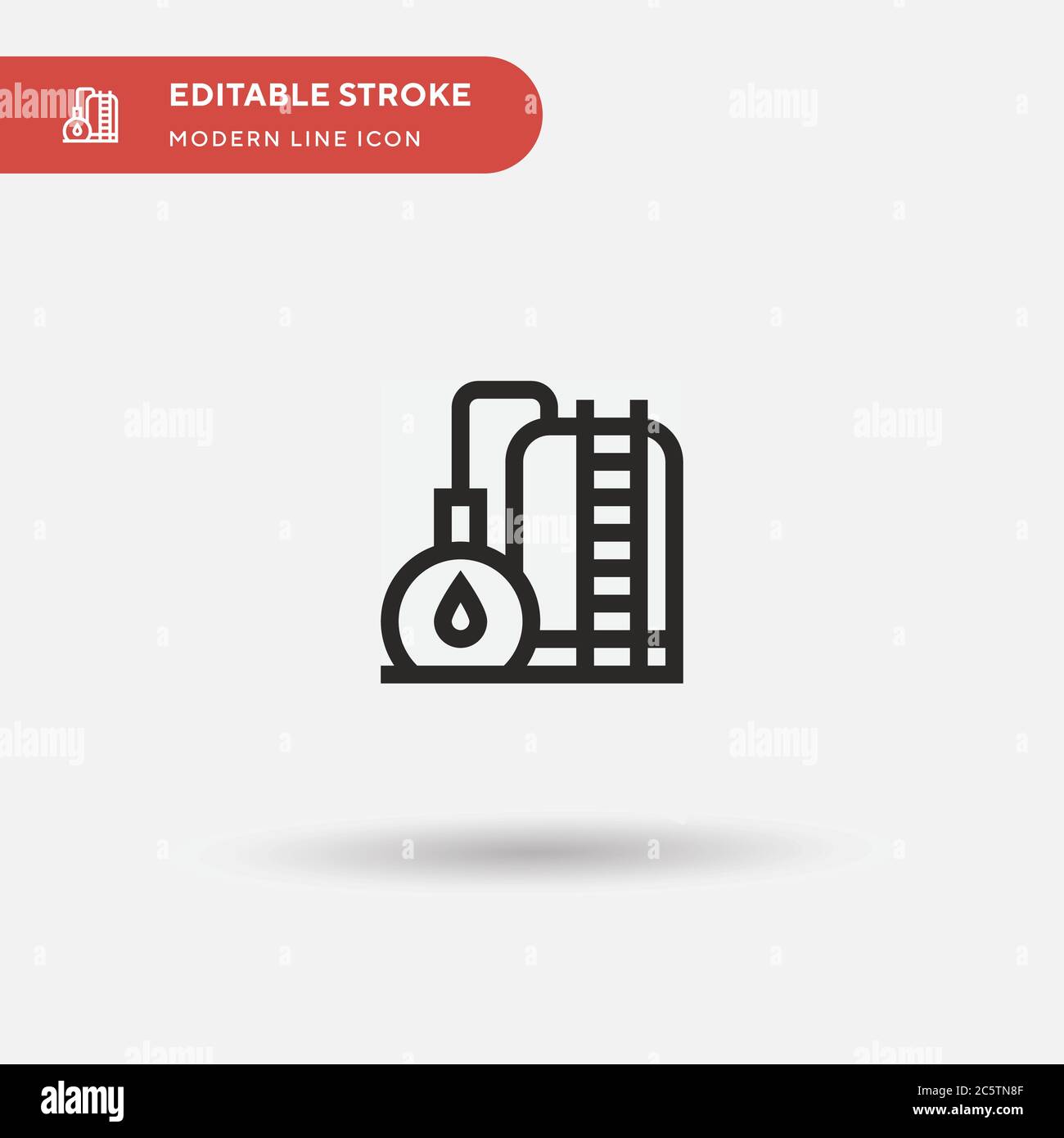 Storage Tank Simple vector icon. Illustration symbol design template ...