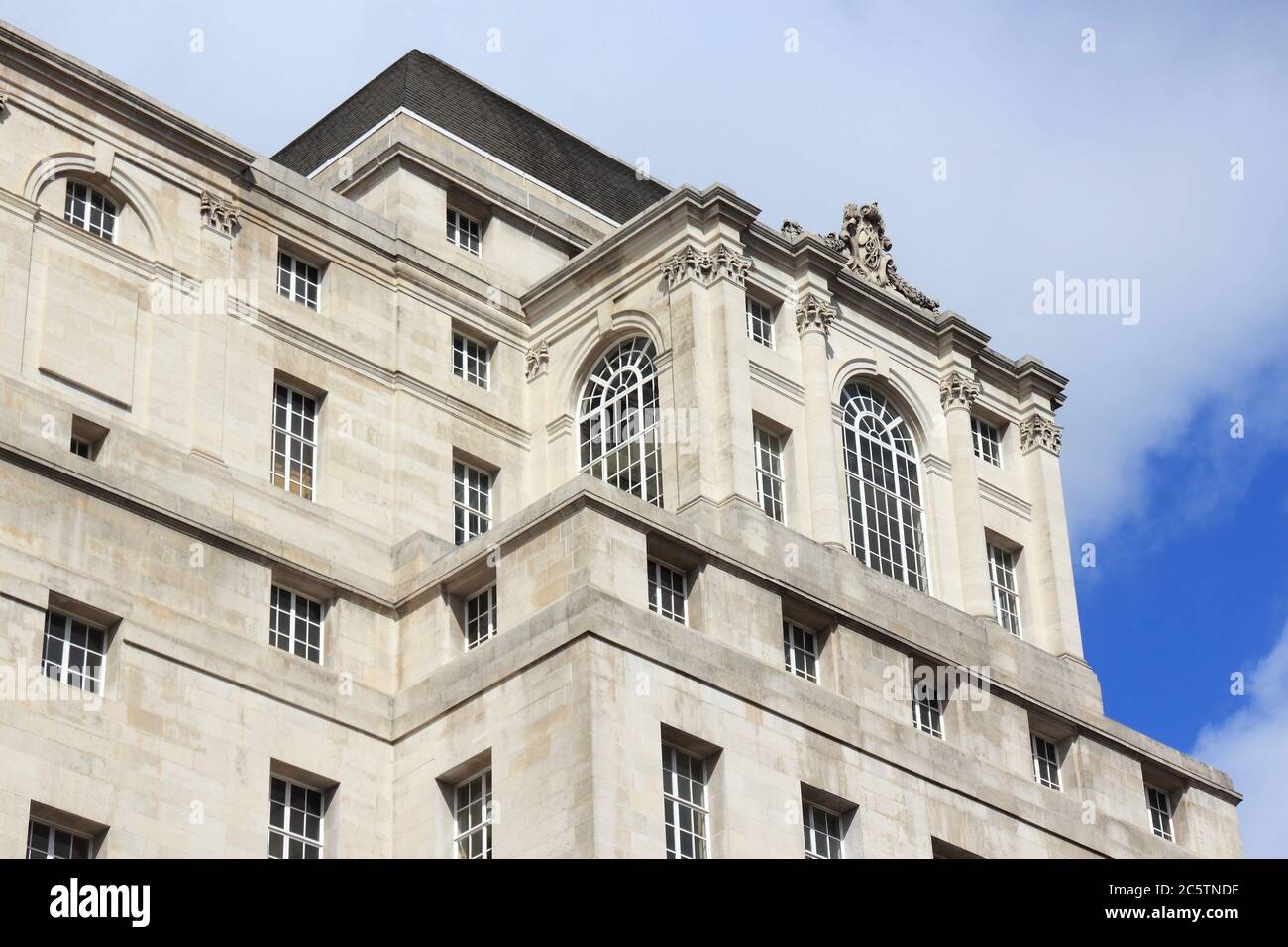 Art deco architecture - old former bank in Manchester, UK Stock Photo ...
