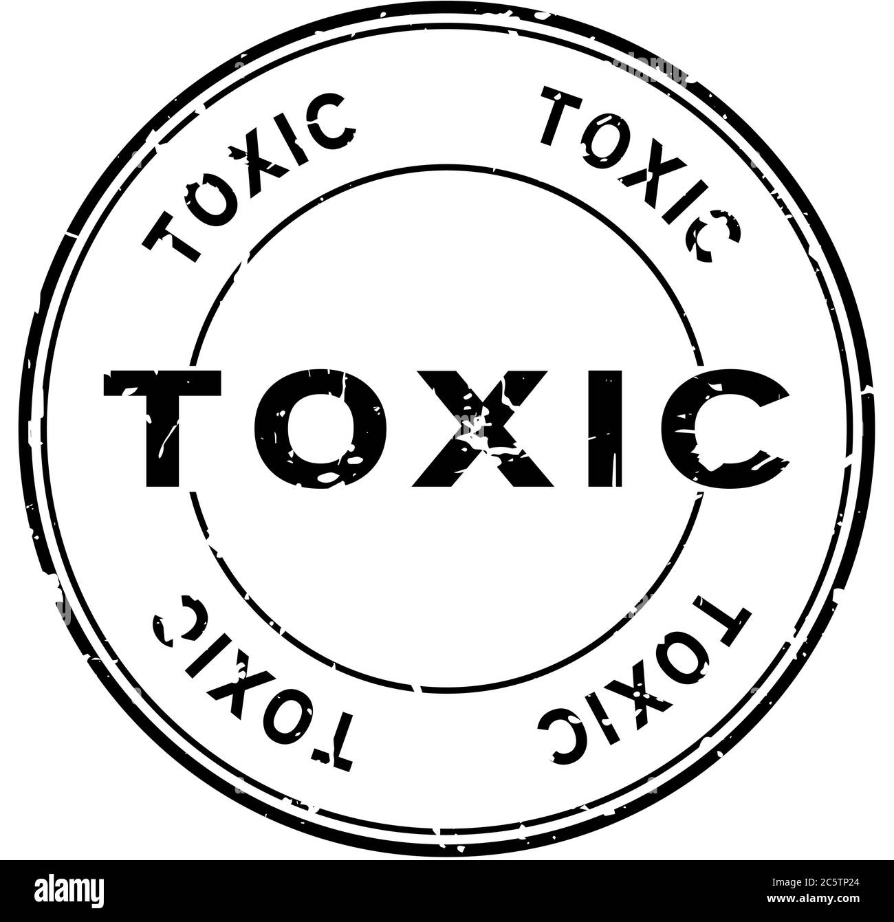 Grunge black toxic word round rubber seal stamp on white background Stock Vector Image & Art - Alamy