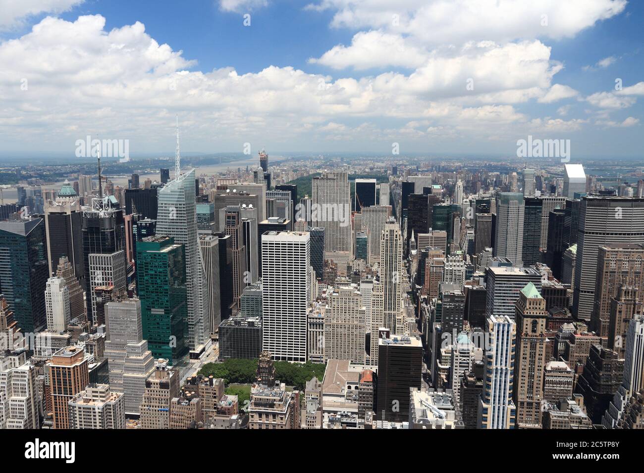 New York aerial view - Midtown Manhattan cityscape Stock Photo - Alamy