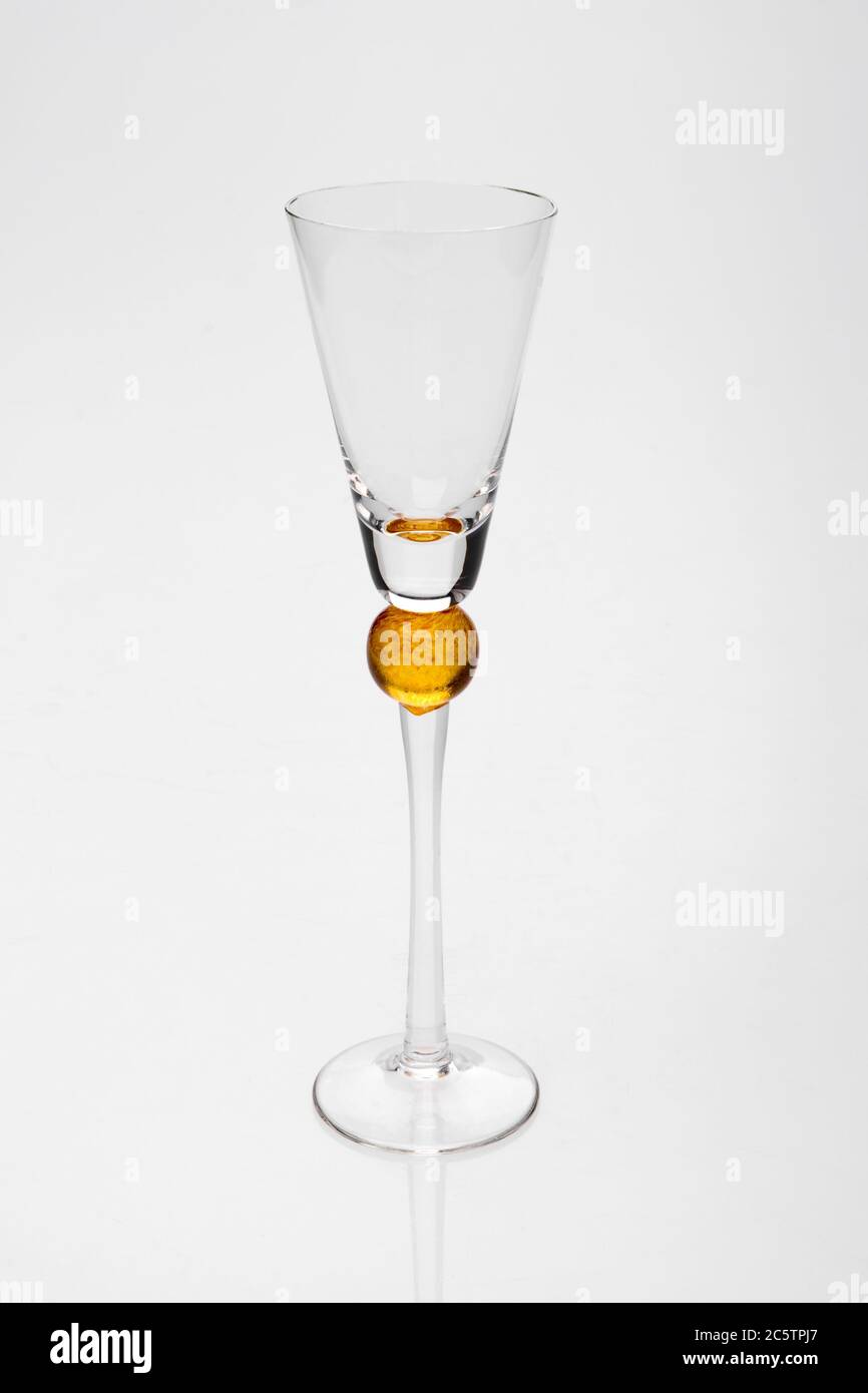 Chapagne glass on a white background Stock Photo - Alamy