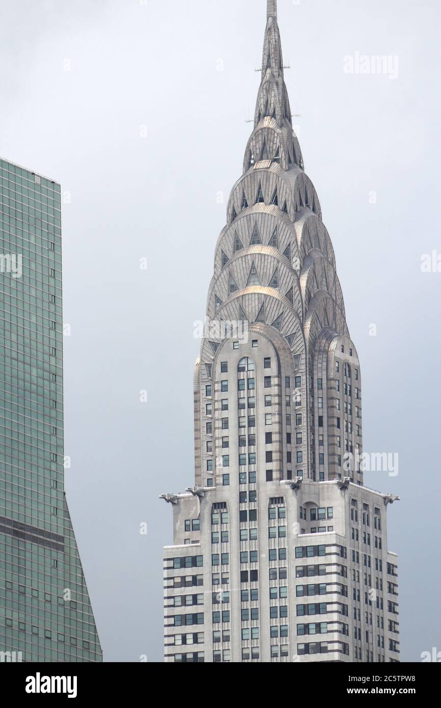 NEW YORK, USA - JULY 3, 2013: Chrysler Building in New York. Famous Art ...