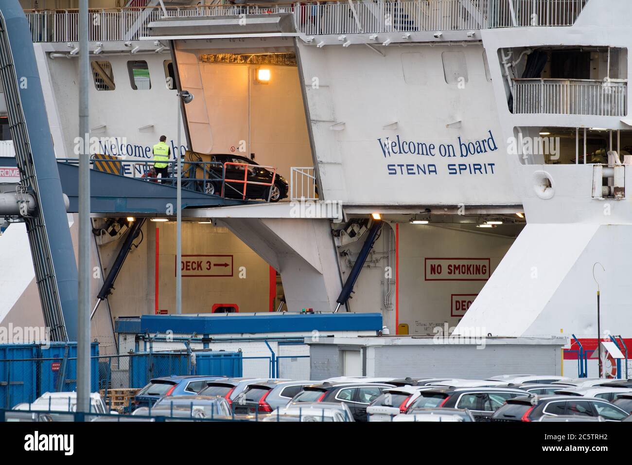 MS Stena Spirit, large cruiseferry owned by Stena Line, in Gdynia ...