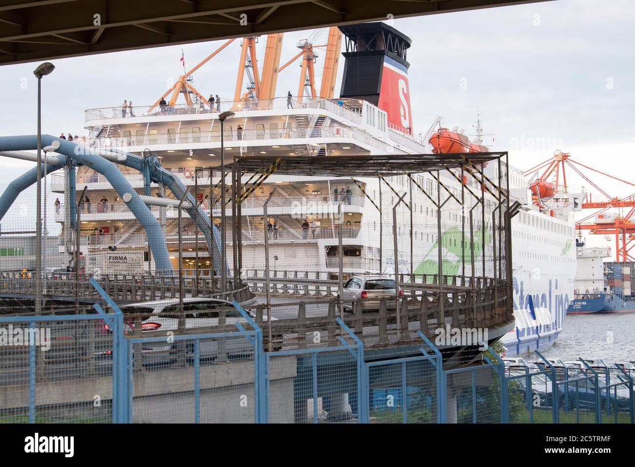 MS Stena Spirit, large cruiseferry owned by Stena Line, in Gdynia ...