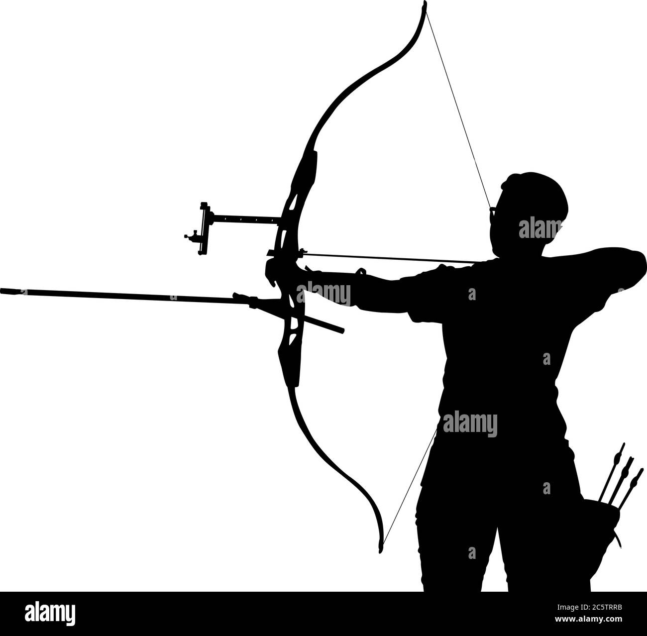 How to make a recurve bow Stock Vector Images - Alamy