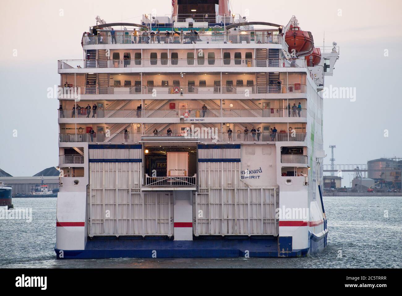MS Stena Spirit, large cruiseferry owned by Stena Line, in Gdynia ...
