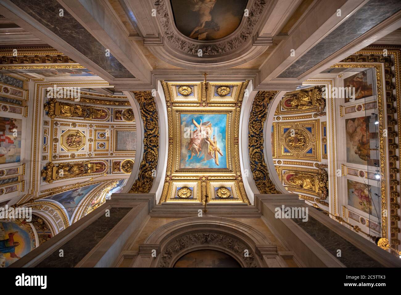 Saint Petersburg, Russia. Interior of Saint Isaac's Cathedral or ...