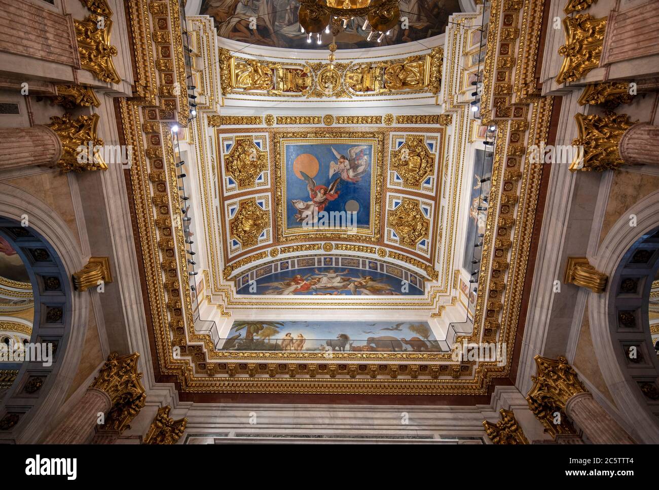 Saint Petersburg, Russia. Interior of Saint Isaac's Cathedral or ...